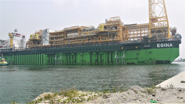 Arrival of the Egina FPSO in Nigeria | South Atlantic Petroleum (SAPETRO)